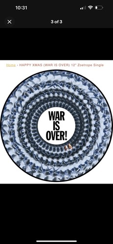 JOHN LENNON ZOETROPE 12” Happy Xmas War Is Over SEALED LIMITED Ultimate ...
