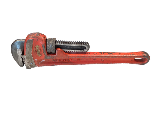 Ridgid USA Heavy Duty 12” Straight Pipe Wrench Ridge Tool Company 2 ...