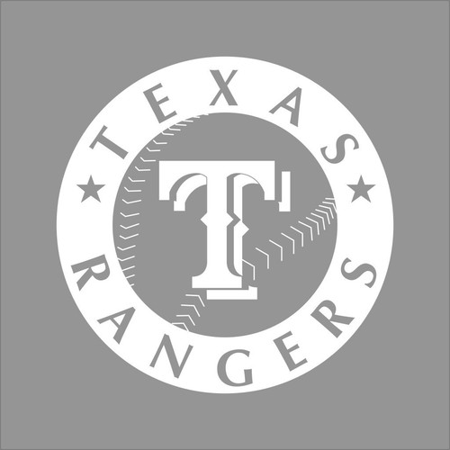 Texas Rangers MLB Team Logo 1 Color Vinyl Decal Sticker Car Window Wall ...
