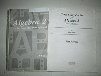 Saxon Math Algebra 2 (Second Edition): Homeschool Packet Test Forms ...