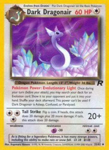 Hero Deal, English - 1 x Pokemon Dark Dragonair - 33/82 - Uncommon ...