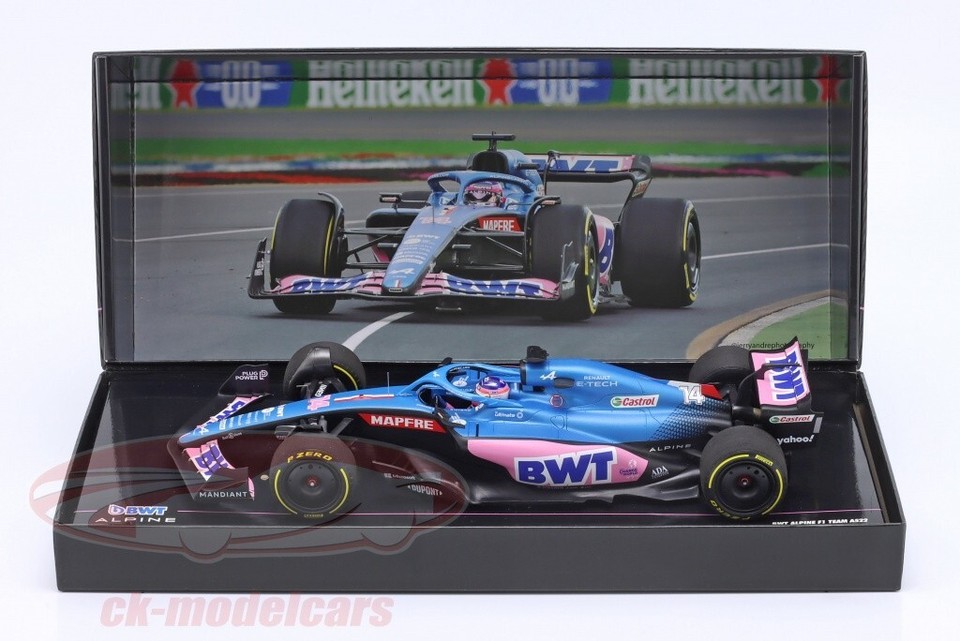 1:18 Minichamps 2022 Alpine A522 Australian GP #14 Alonso CKmodelcars ...