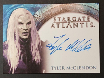 STARGATE ATLANTIS : Signed by TYLER McCLENDON as Kenny Wraith Auto Card ...