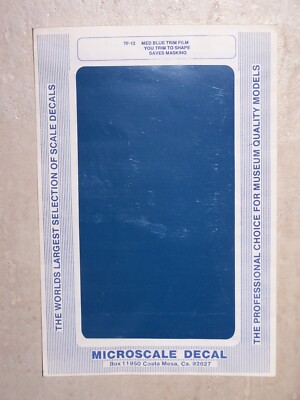 DECALS MICROSCALE MED BLUE TRIM FILM Ref. TF-12 | eBay