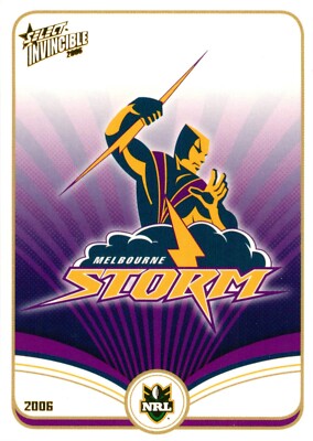 2006 MELBOURNE STORM NRL Card CLUB LOGO | eBay Australia