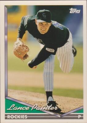 1994 Topps #229 Lance Painter Colorado Rockies Rookie Baseball Card RC ...