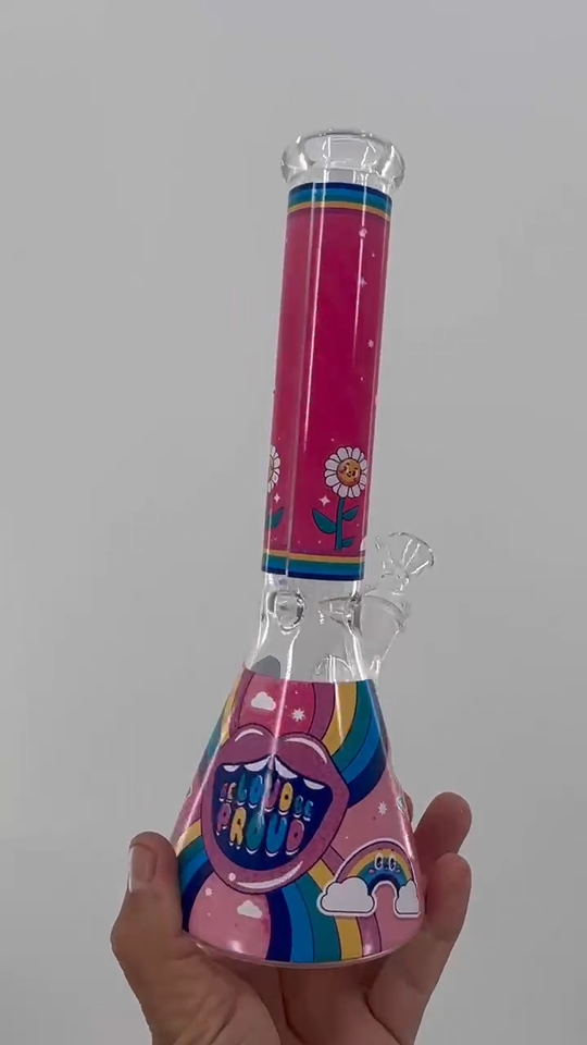 11'' Clear Glass Bong Water Pipe 14mm Regulator Round Bowl | eBay