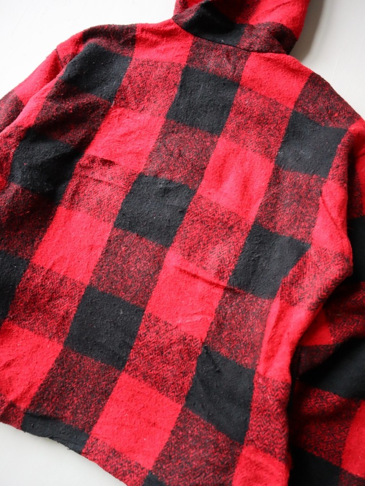 Vintage Earth Ragz Buffalo Plaid Embroidered Size L Heavy Pullover ...