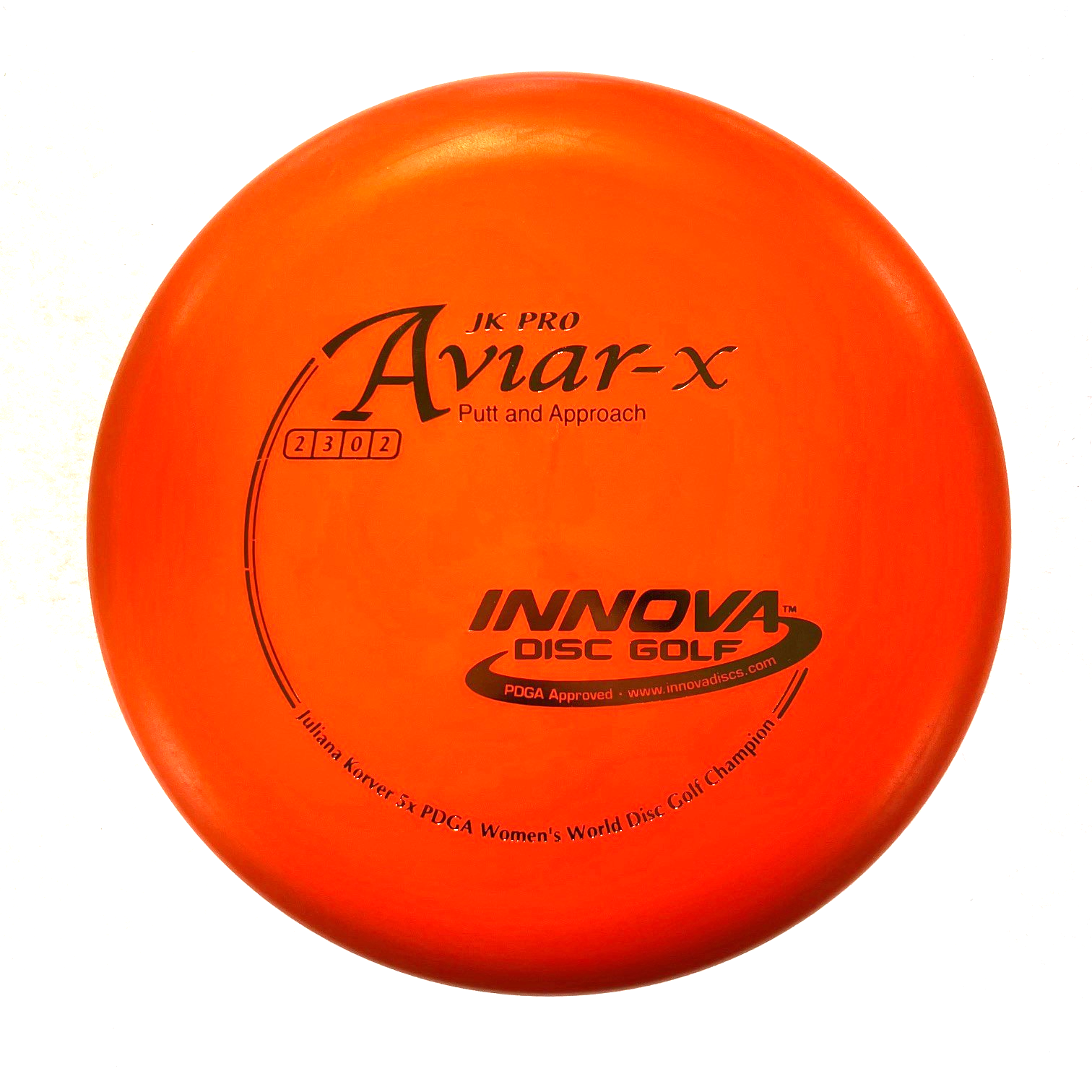 NEW DISC GOLF INNOVA JK PRO AVIAR-X PUTTER 172g ORANGE w/ GOLD FOIL | eBay