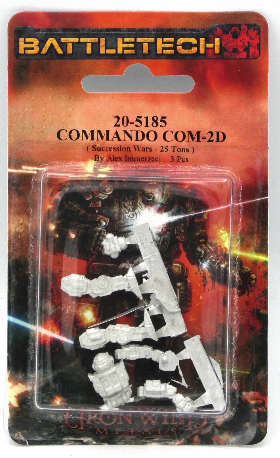 Battletech 20-5185 Commando COM-2D (Succession Wars) Light Battlemech ...