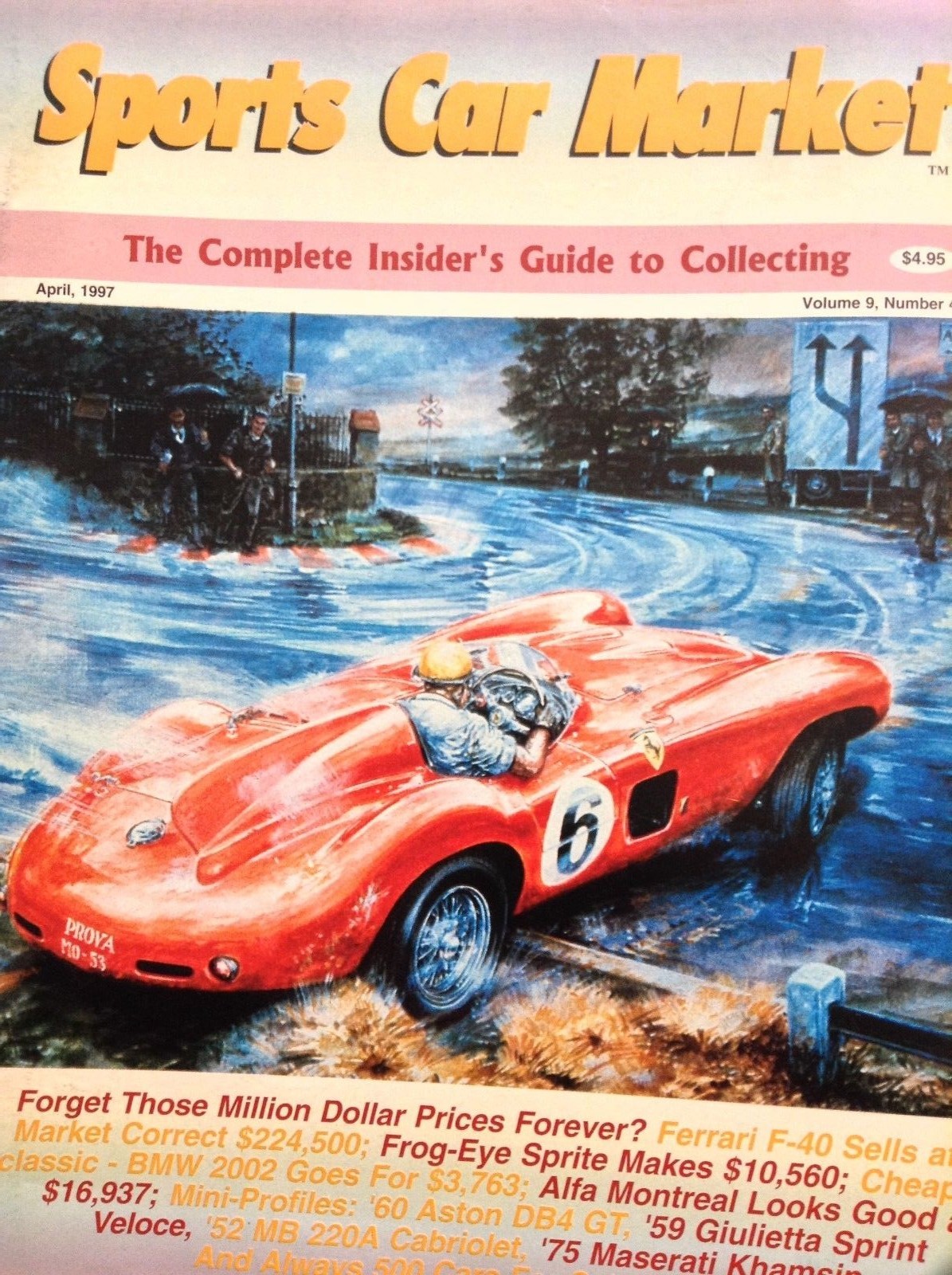 Sports Car Market Magazine Ferrari F-40 Frog-Eye Sprite April 1997 ...