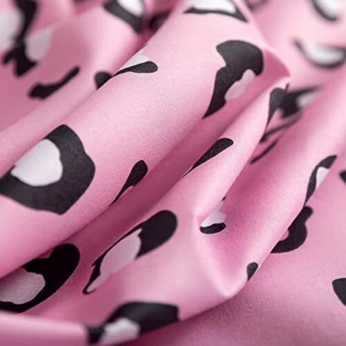 Cheetah Bed Sheet Set Print Fitted Sheet for Girls Women Full Pink ...