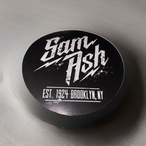 10 Piece 4” Round SAM ASH Music Store Black /White Promo Stickers ...