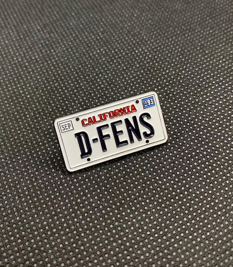D-FENS - Falling Down License Plate enamel pin - Michael Douglas ...