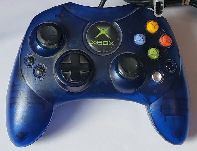 Original OEM Xbox Controller S Type Controller Translucent Clear Blue w ...