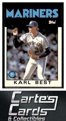 Karl Best 1986 Topps Tiffany #61 Seattle Mariners Rookie | eBay