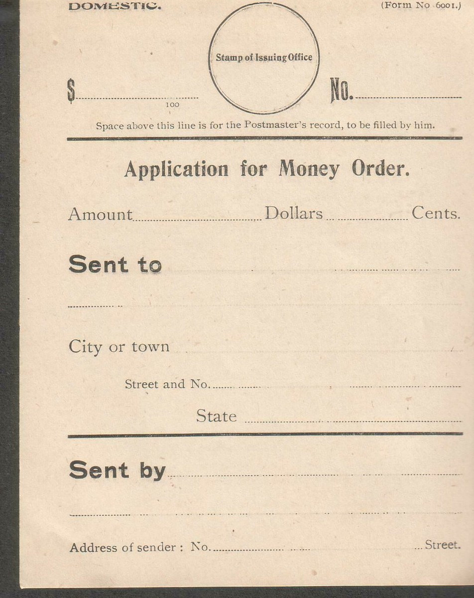 Money Order Form