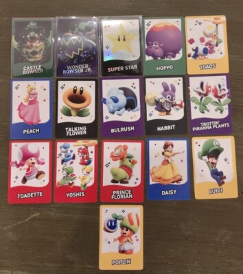 🔥 Super Mario Bros. Trading Cards Partial Set 16x Cards 🔥 | eBay