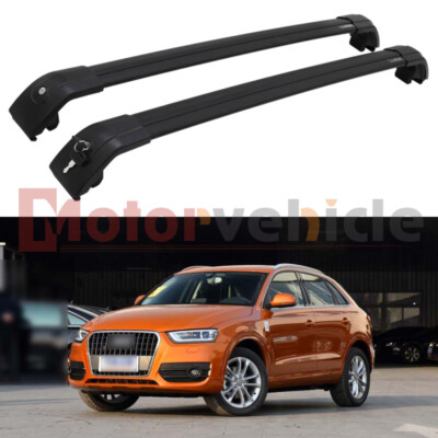 US Stock For Audi Q3 2013-2018 Black Lockable Cross Bars Roof Rack ...