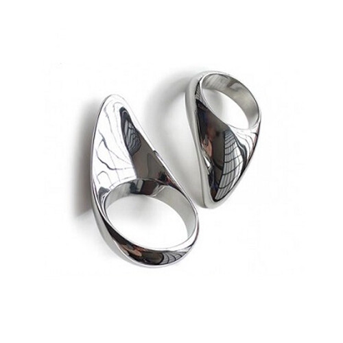 Teardrop Tear Drop Stainless steel Ring, Teardrop C Ring | eBay