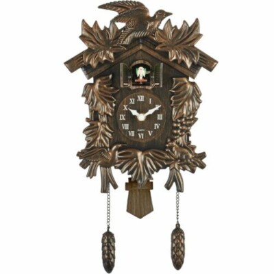 Acctim HAMBURG Antique look Cuckoo Clock Hourly with Night Shut Off ...