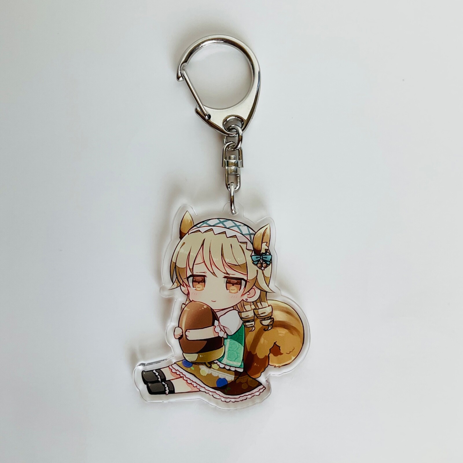 Unknown Kawaii Acorn Blonde Squirrel Girl Acrylic Keychain Rare Anime ...