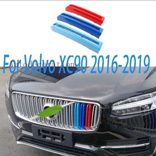 Fit For Volvo XC90 2016-2019 3-Color Front Center Mesh Grille Grill ...