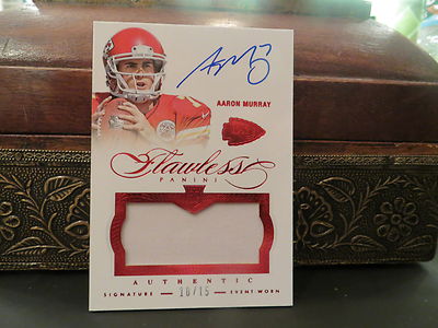 Panini Flawless Ruby Autograph Jersey Rookie Auto Chiefs Aaron Murray ...