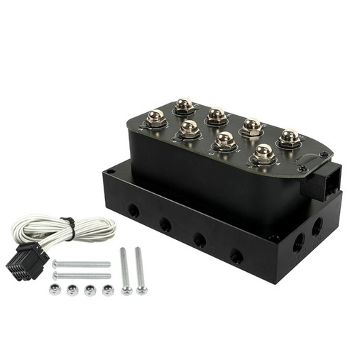 1/4"NPT 4Corner Block Manifold Solenoid Valve 300PSI Control Air Bag ...