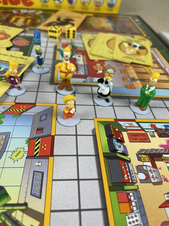 The Simpsons CLUE Detective Board Game 2nd Edition 2002 Hasbro 100% ...