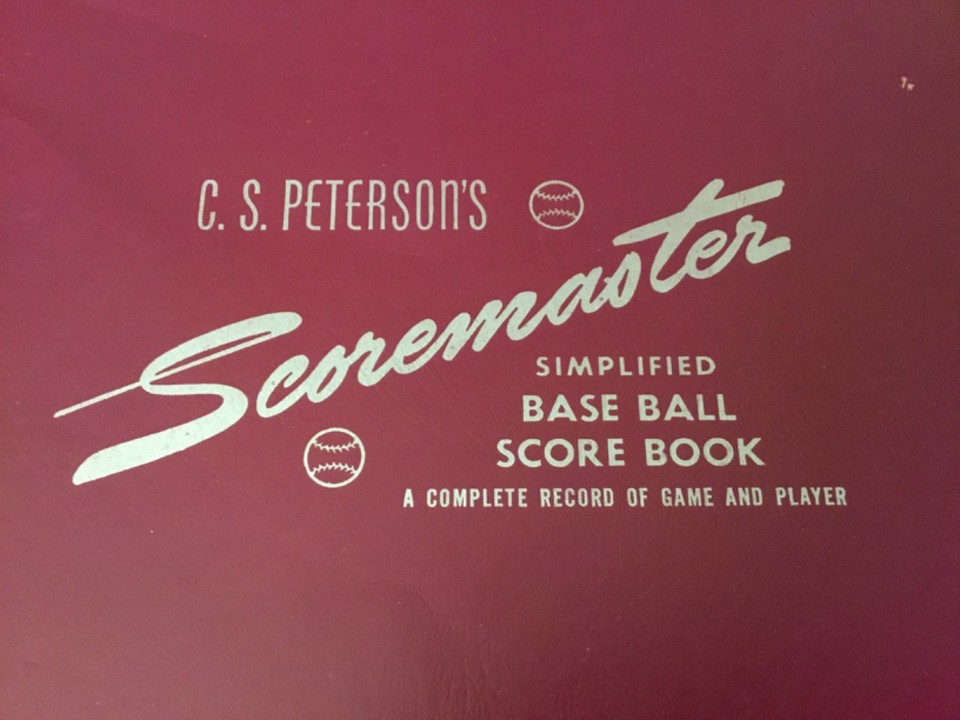 C.S. Peterson's Scoremaster Simplified Base Ball Score Book Game Spiral ...