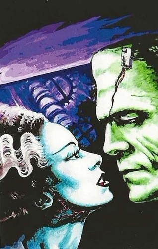 (2Z) Modern swap card of Frankenstein & his bride | eBay.de