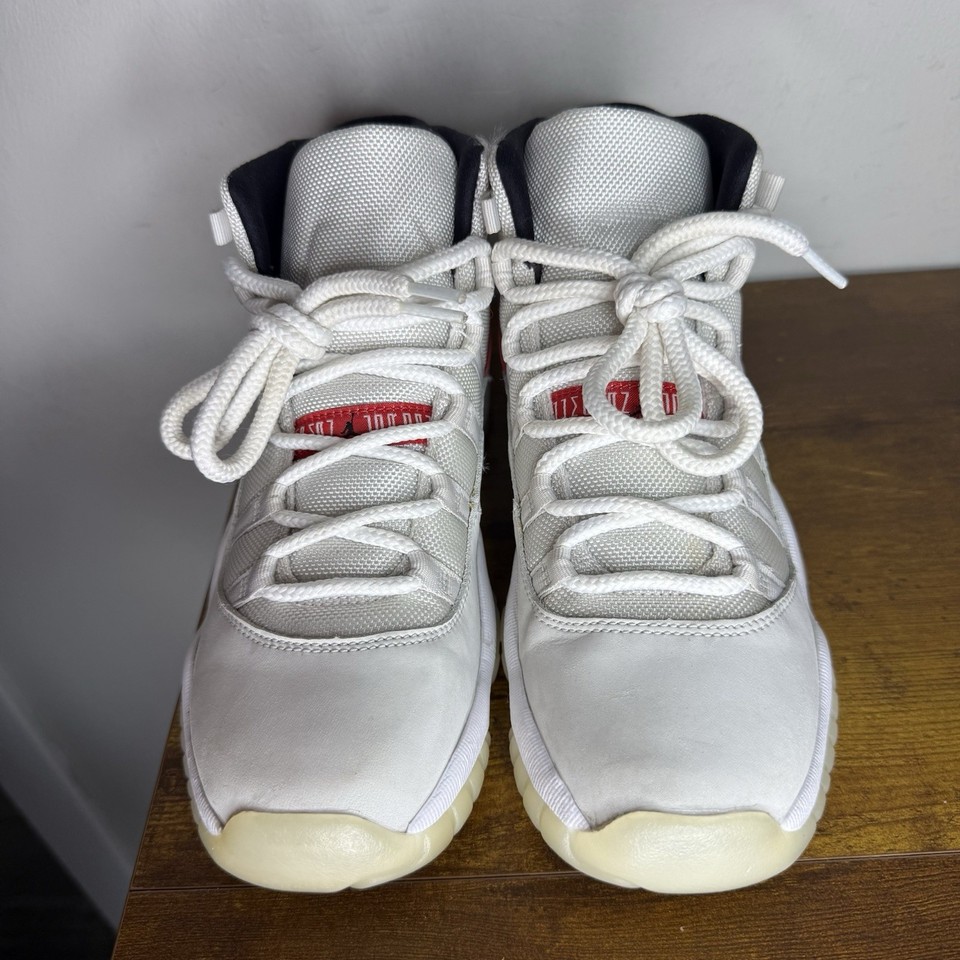 Air Jordan 11 Retro GS 'Platinum Tint' University Red Size 7Y | eBay