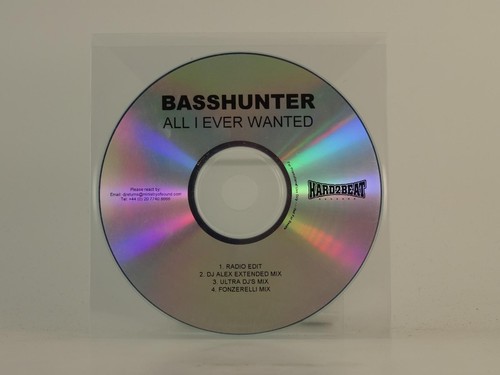 BASSHUNTER ALL I EVER WANTED (H1) 4 Track Promo CD Single plus Plastic ...