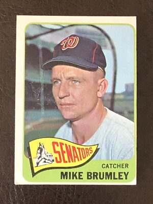 1965 Topps Mike Brumley Card #523 EX-NM Washington Senators | eBay
