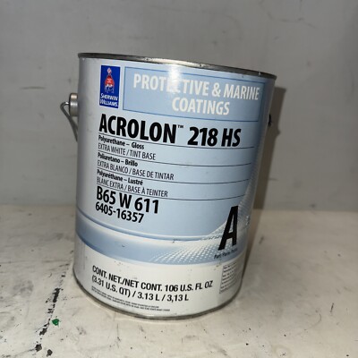 1 Gal Acrolon 218 HS Acrylic Polyurethane, Gloss Shell Warm White | eBay