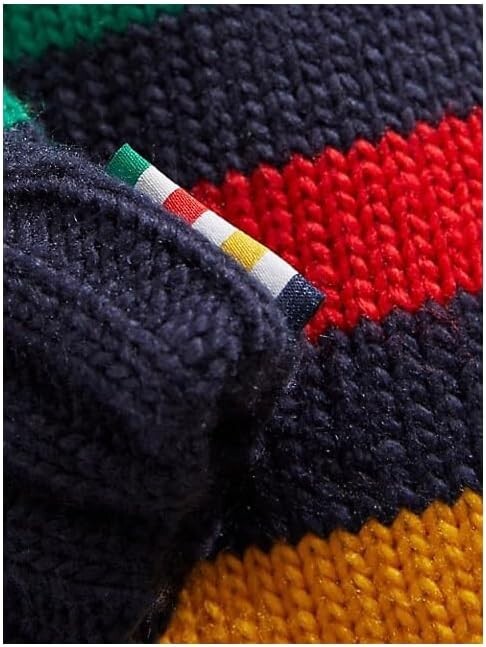 CANADA Hudson’s Bay HBC Stripes Signature Multistripe Knit Mittens L/XL ...