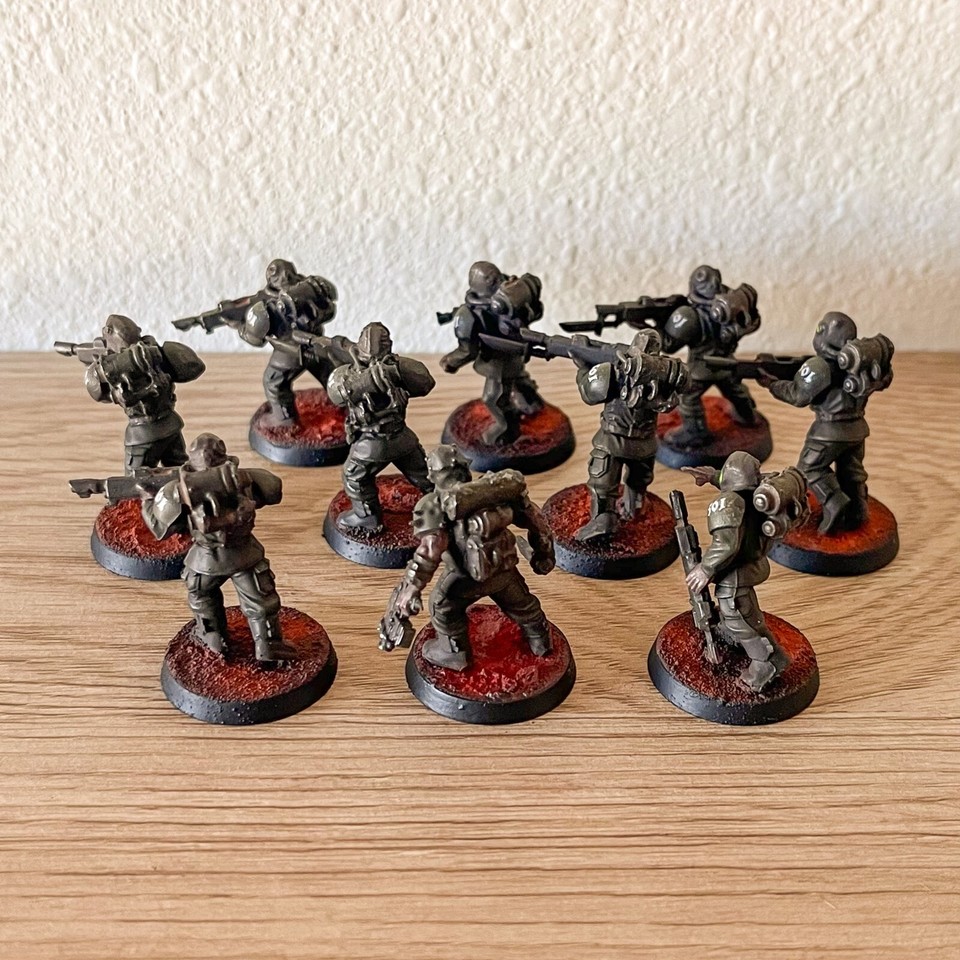 Warhammer 40k Chaos Space Marines - Painted Traitor Guard Army ...