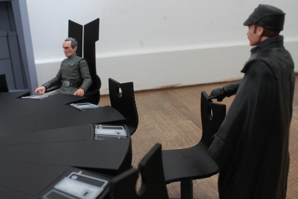 Star Wars Death Star Conference Room Table Action Figure 1/12 Scale 3D ...