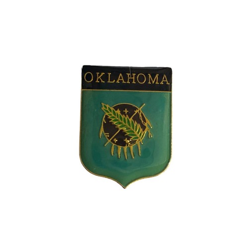 Oklahoma State Pin Shield State Flag Vintage | eBay