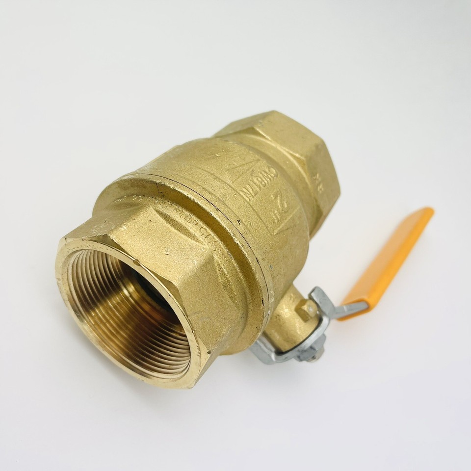 2" BRASS STANDARD PARKER 04479465 MANUAL BALL VALVE 2-PICE, FNPT ENDS ...