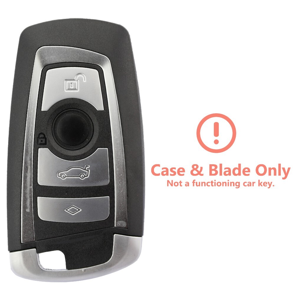 BMW 4 Button HU92R 3-5-7 SERIES X3 X5 X6 Replacement Car Key AOBM-CK12 ...