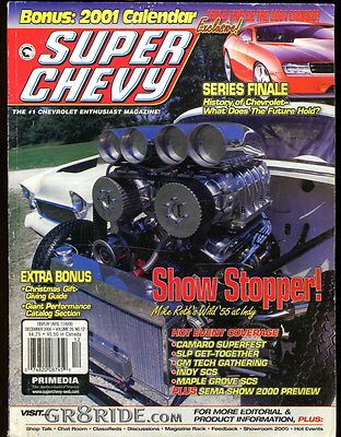 Super Chevy Magazine December 2000 Mike Roth's Wild '55 EX No ML ...