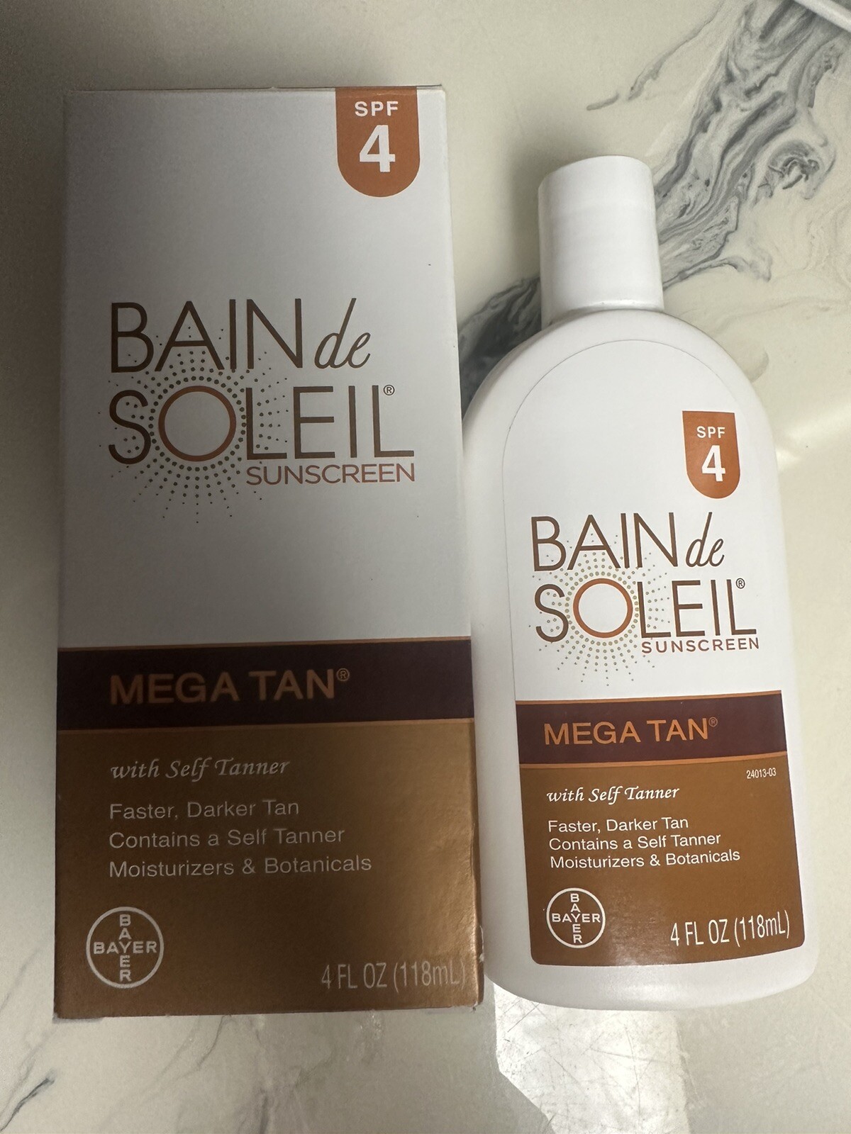 Bain de Soleil 77758 4 fl. oz. SPF 4 Mega Tan Sunscreen Lotion With ...