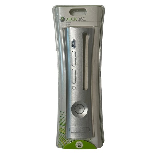 NEW Authentic Microsoft Xbox 360 SILVER Faceplate B4L-00005, FACTORY ...
