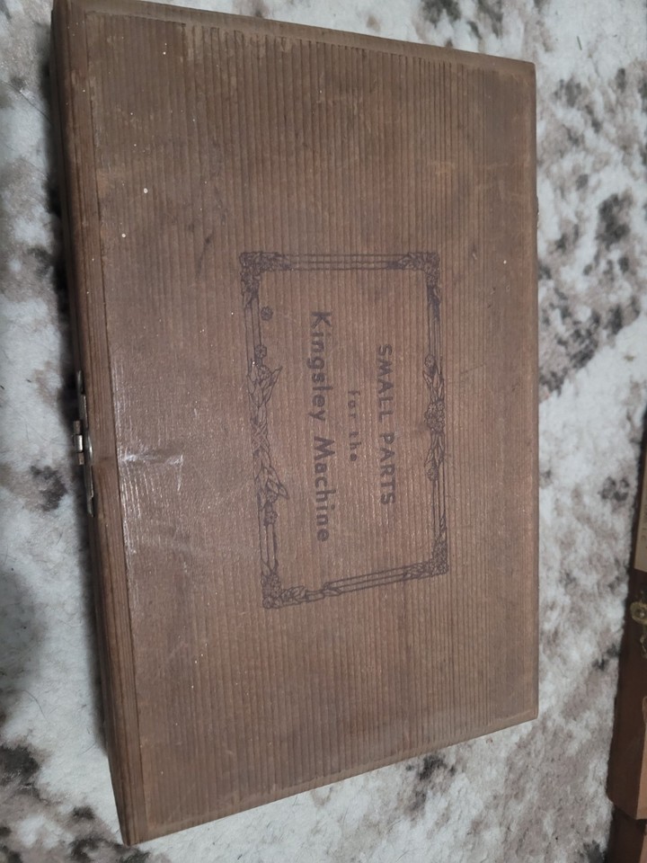 Kingsley Machine Co Letter Type Font Set Hot Foil VINTAGE WOOD BOXES | eBay