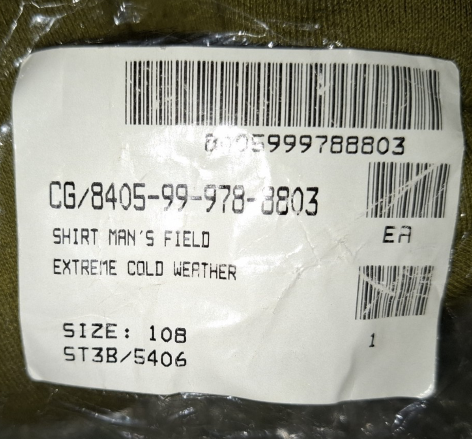 BRITISH ARMY EXTREME COLD WEATHER TRADITIONAL PATTERN NORGY SHIRTS X 2 ...