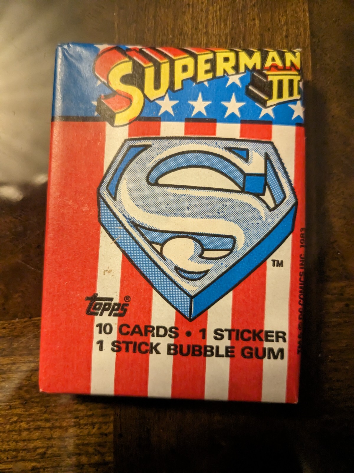 1983 SUPERMAN 3 TRADING CARDS TOPPS WAX PACK(S) FROM FRESH NEW FACTORY ...