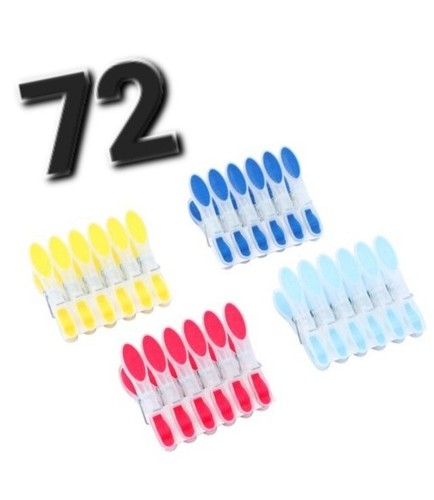 Boxsweden Soft Grip Clothes Pegs - 72 Pack clothe peg handing clips ...