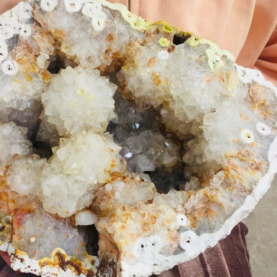 8690g Large Natural Agate Geode Quartz Crystal Mineral Rough Specimen ...